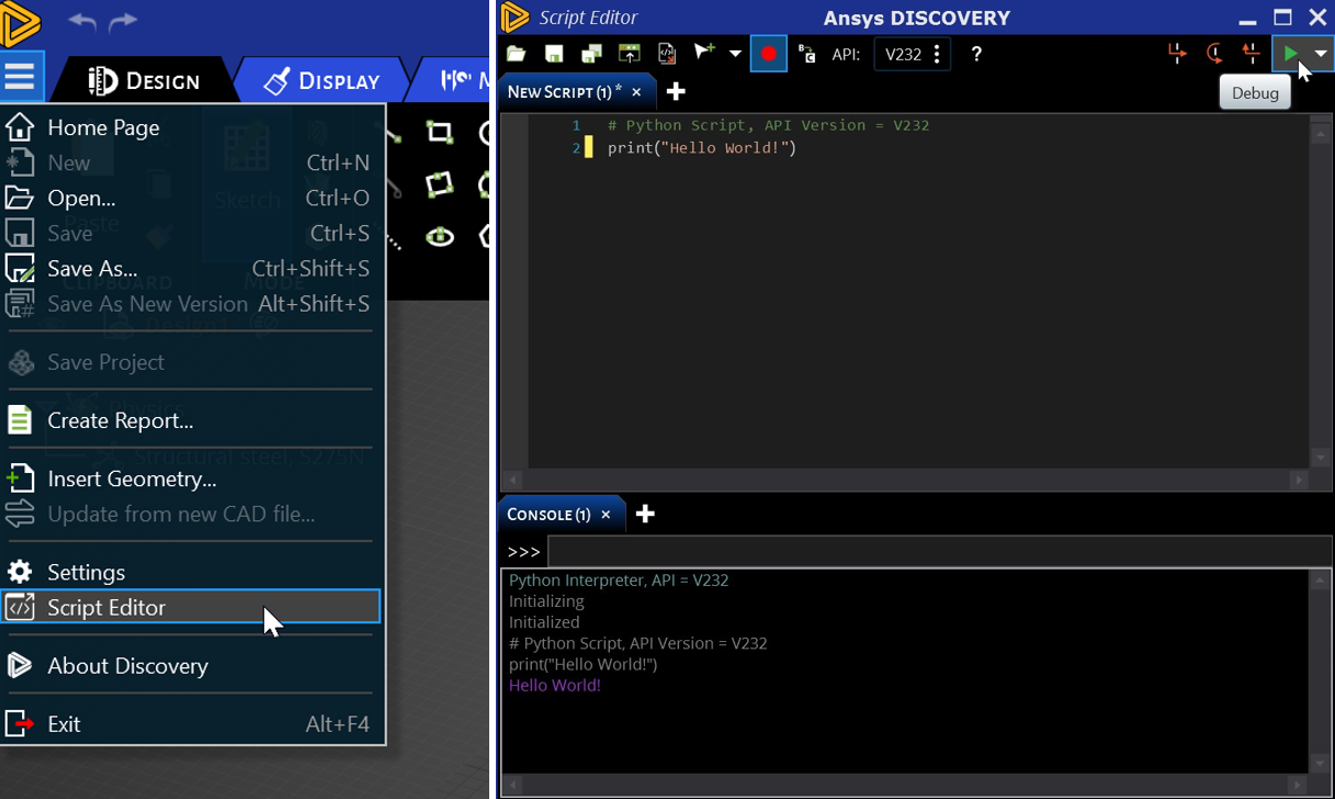 Python Scripting in Ansys Discovery - Only for Nerds?